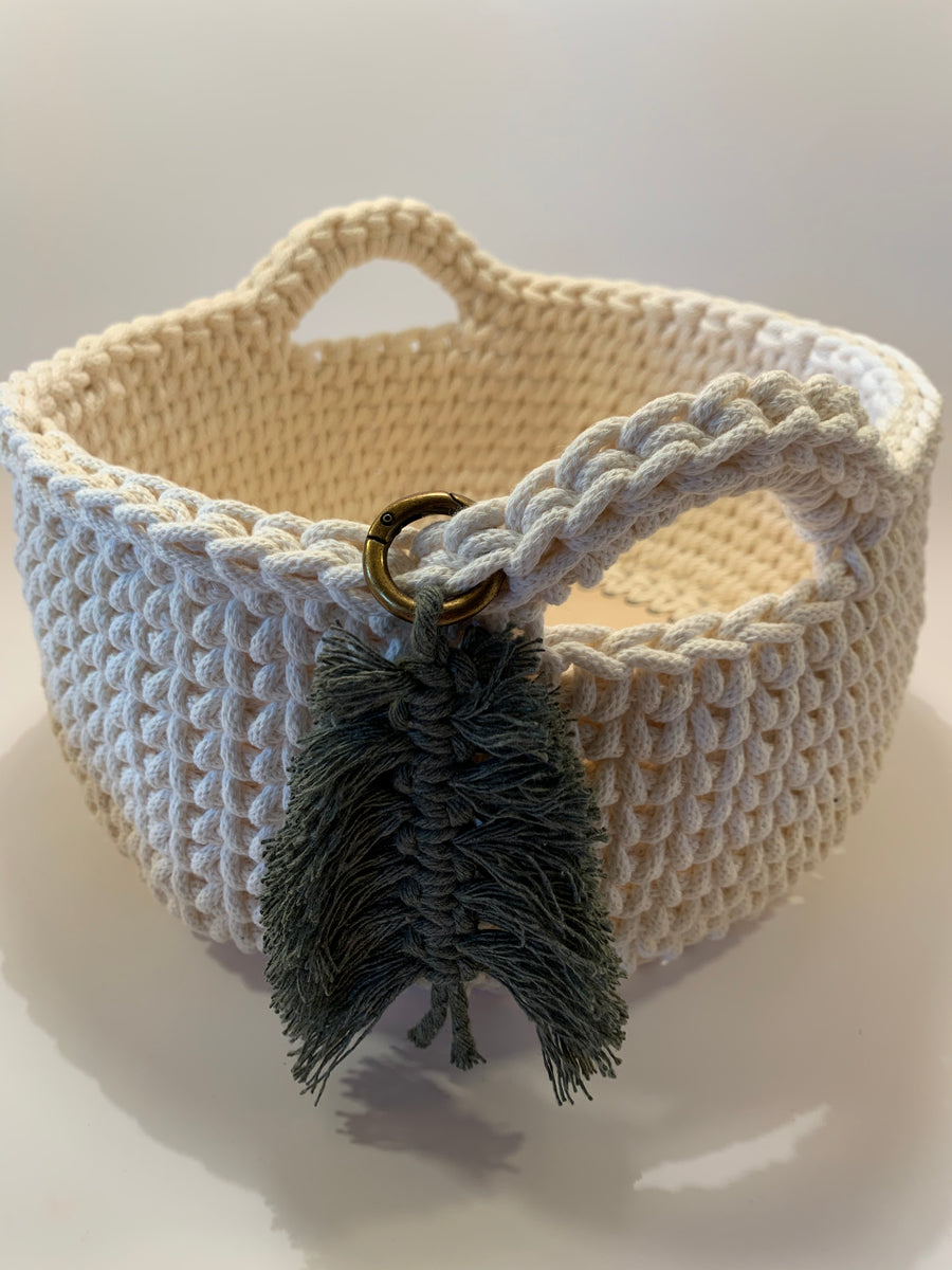 Youtubefilm - virka en korg på ett enkelt sätt. – Mamma Mia Garn